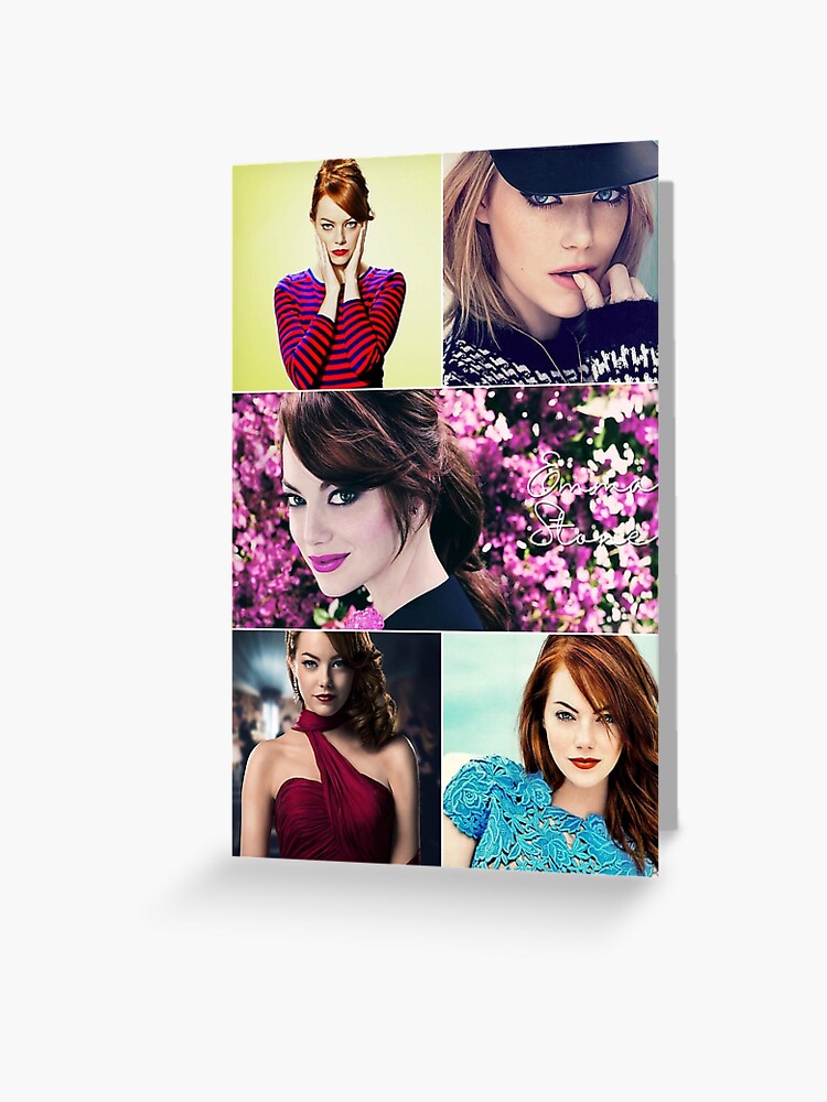 "Emma Stone American actress Floral Aesthetics Photo Collage - 1 ...