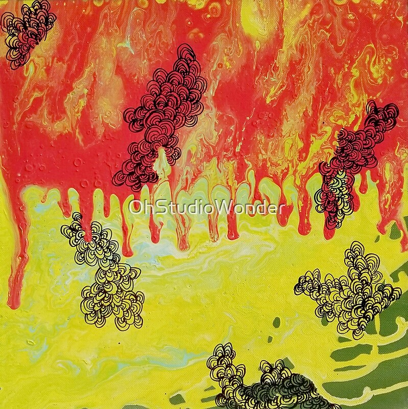 "Rock And Roll_Abstract Painting" by OhStudioWonder | Redbubble