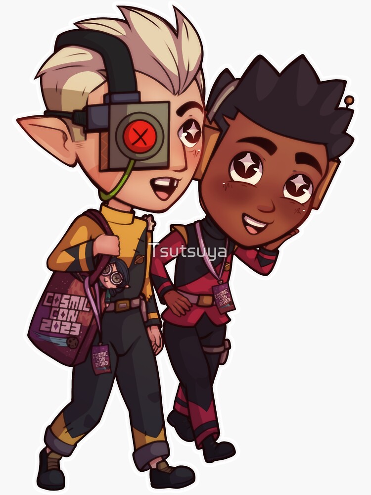 "Chibi Hunter and Gus The Owl House " Sticker for Sale by Tsutsuya ...