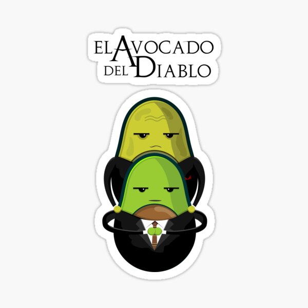 "the devil's avocado" Sticker by mestizoshop | Redbubble