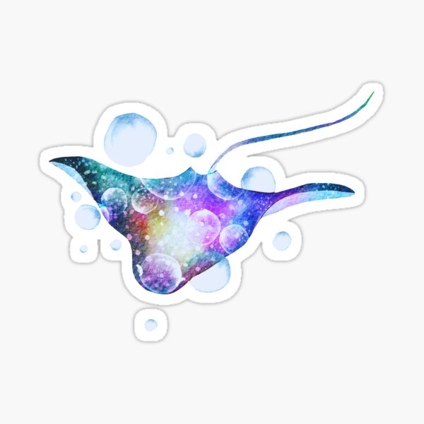 "Space Manta Ray" Sticker for Sale by Nostraw | Redbubble