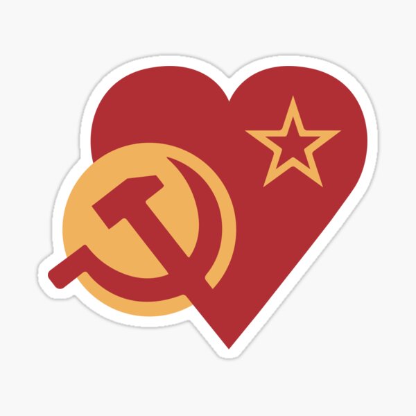 "Communist Heart Revamp #2" Sticker for Sale by luctree | Redbubble