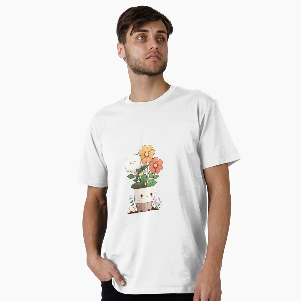 "kawaii cute chibi flower pot" Sticker by ChibiInstant | Redbubble