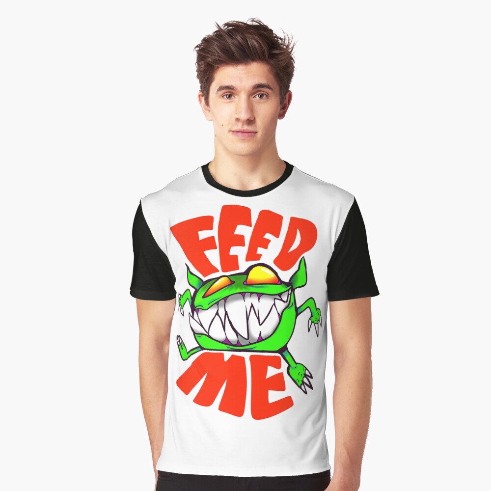 "FEED ME " Sticker for Sale by wingedtrumpet | Redbubble