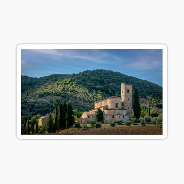"Sant’Antimo Abbey" Sticker for Sale by vivsworld | Redbubble