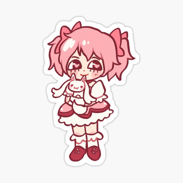 "Madoka" Sticker for Sale by Arcthunderrz | Redbubble