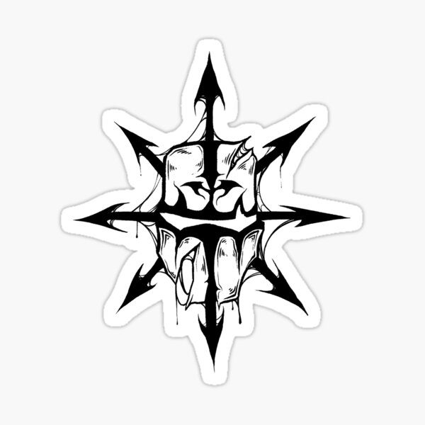 "Chaos knight " Sticker for Sale by Hannah Hibbert | Redbubble