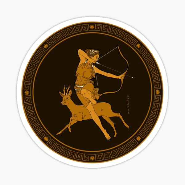 "Artemis Medallion " Sticker for Sale by normasue | Redbubble