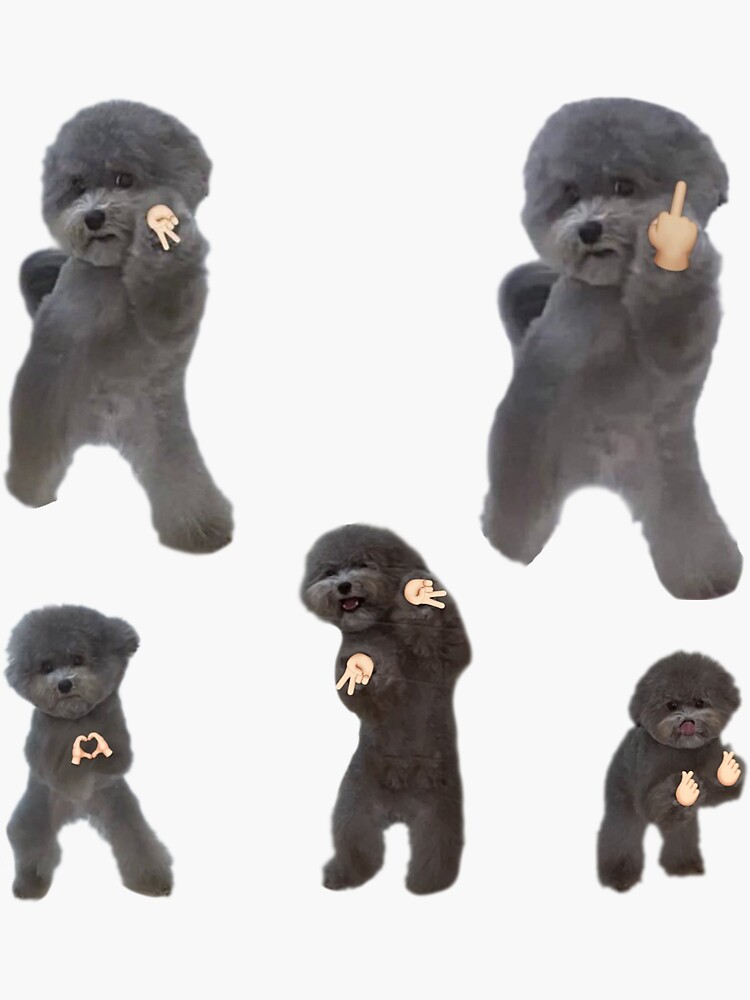 "Gyaru Dog Full Set" Sticker for Sale by SugarStrawbs | Redbubble