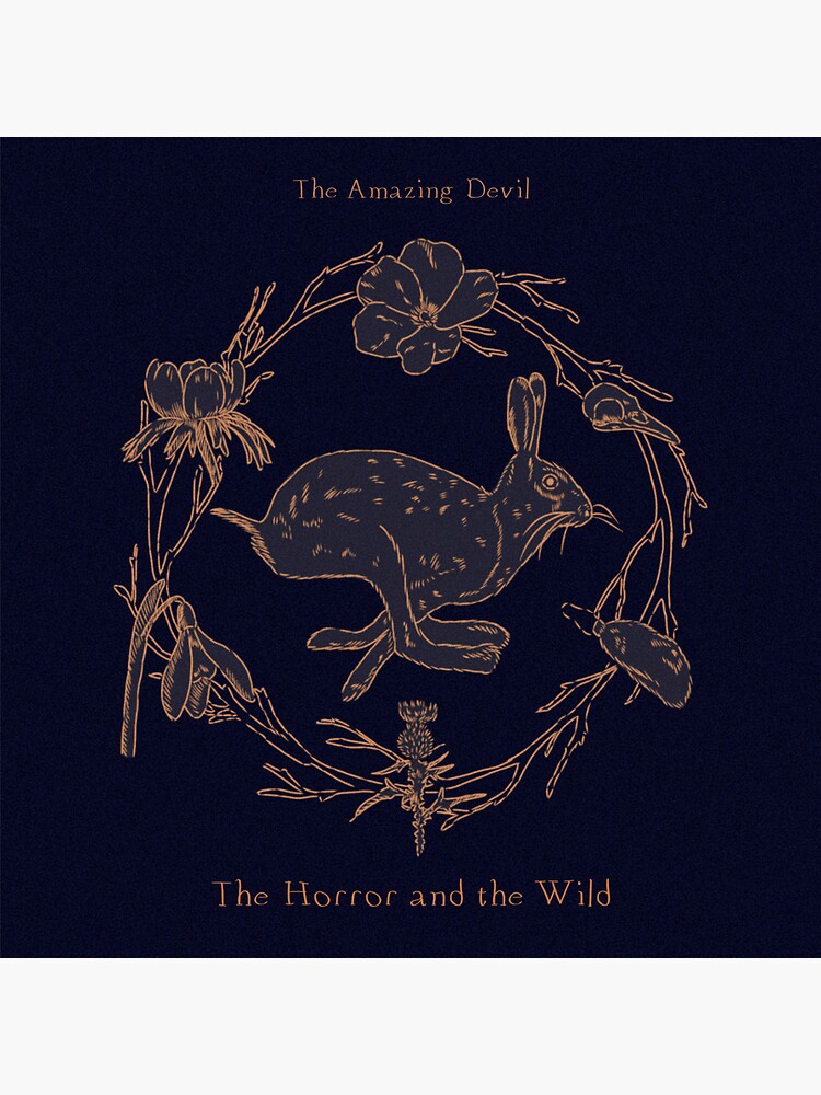 "The Horror and the Wild" Sticker for Sale by LizzieOrmian | Redbubble