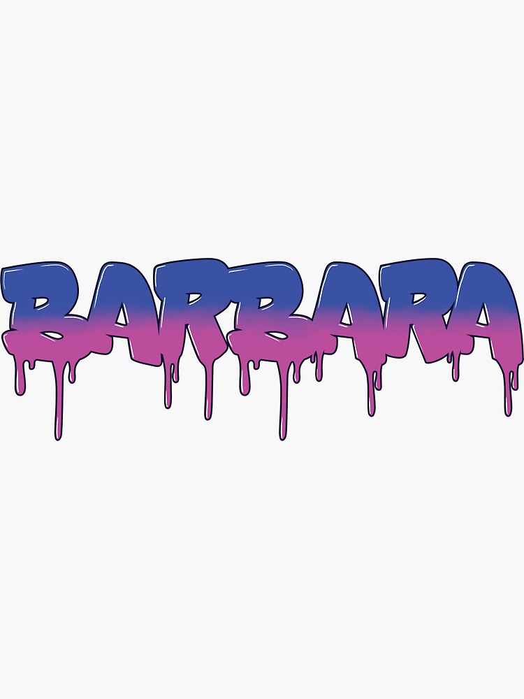 "Barbara Name Graffiti" Sticker for Sale by MCustoms | Redbubble