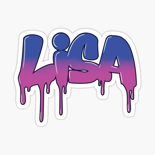 "Lisa Name Graffiti" Sticker for Sale by MCustoms | Redbubble