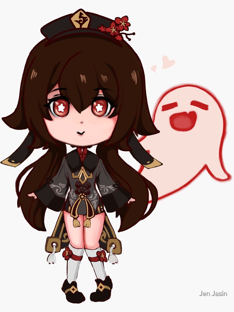 "GI: Hu Tao" Sticker for Sale by Yiqiing | Redbubble