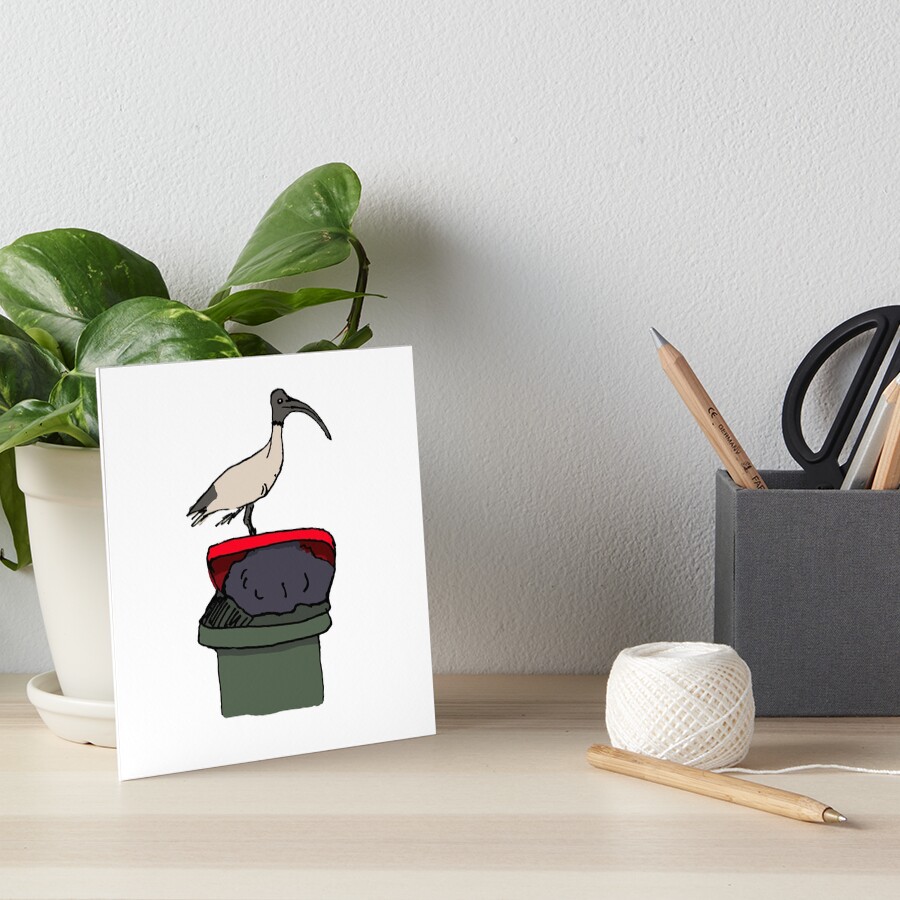 "Bin Chicken" Art Board Print for Sale by strayastickers | Redbubble