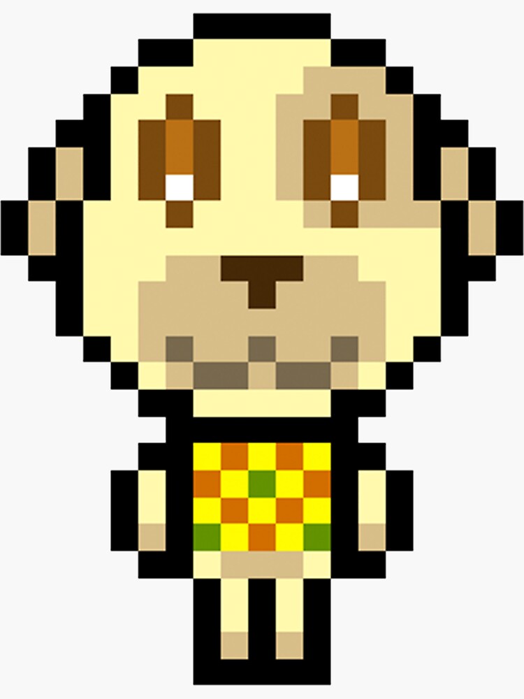 "8-bit Original Art Goldie" Sticker for Sale by Robogamer | Redbubble