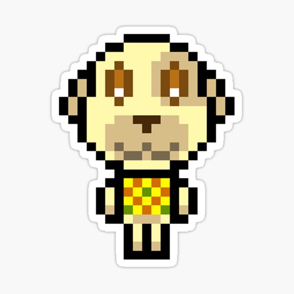 "8-bit Original Art Goldie" Sticker for Sale by Robogamer | Redbubble