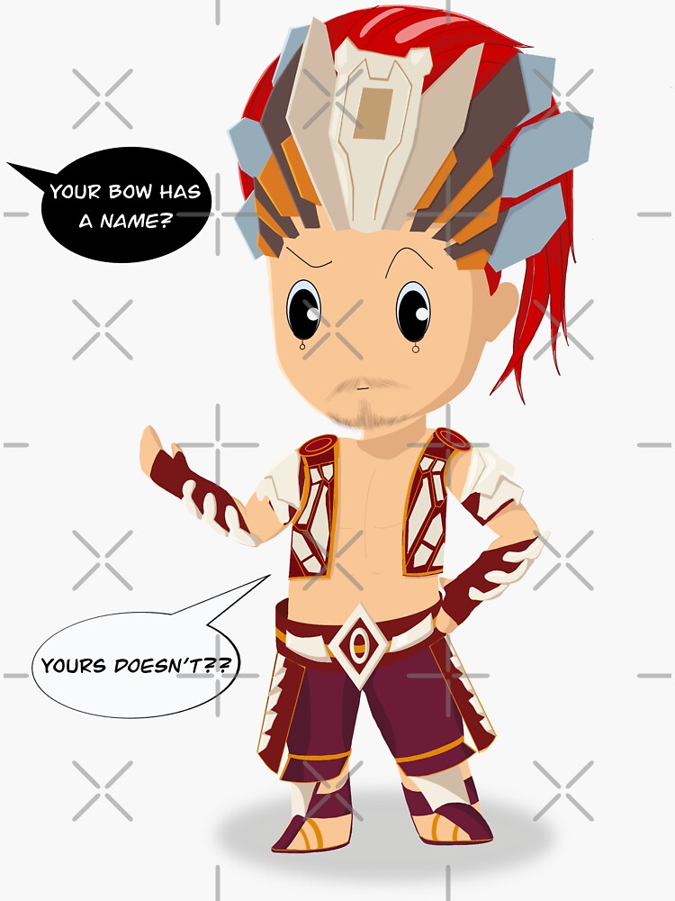 "Chibi Nil" Sticker for Sale by Nimmy Rinon | Redbubble