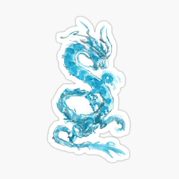 Chinese Dragon In Ice Dragon Style Sticker For Sale By Playdifferent