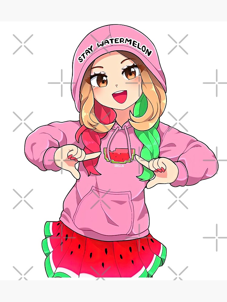 Ibella Merch Ibella Beauty Girl Watermelon Premium Matte Vertical ...