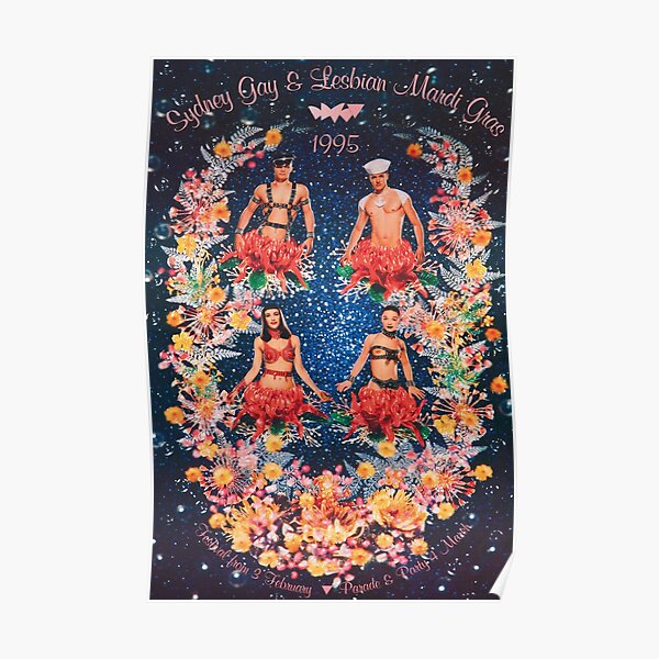 "1995 Sydney Gay & Lesbian Mardi Gras Key Art" Poster for Sale by ...