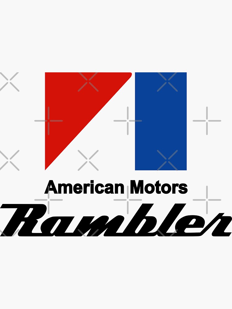 "American Motors Rambler In White" Sticker for Sale by ItsMeRuva ...