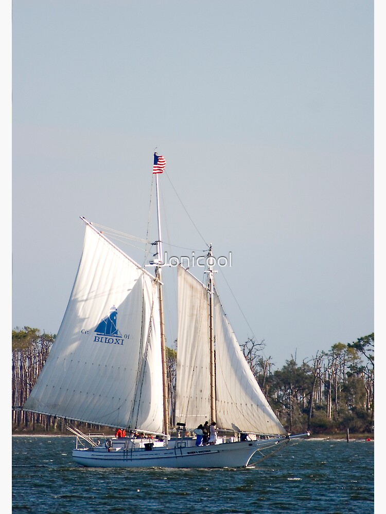"Biloxi Schooner" Framed Art Print by Jonicool | Redbubble