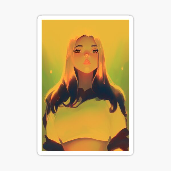 "lush ill style attractive girl" Sticker for Sale by creative-think ...