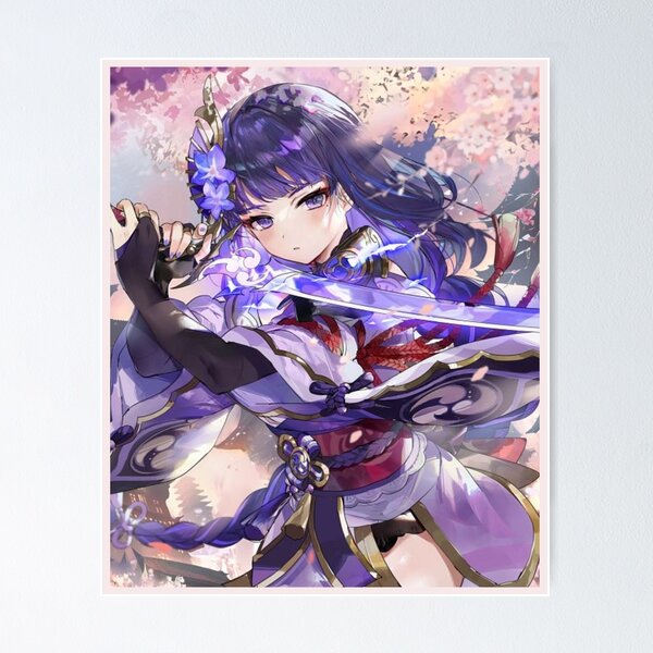 "raiden shogun" Poster by MOURADNACIRI | Redbubble