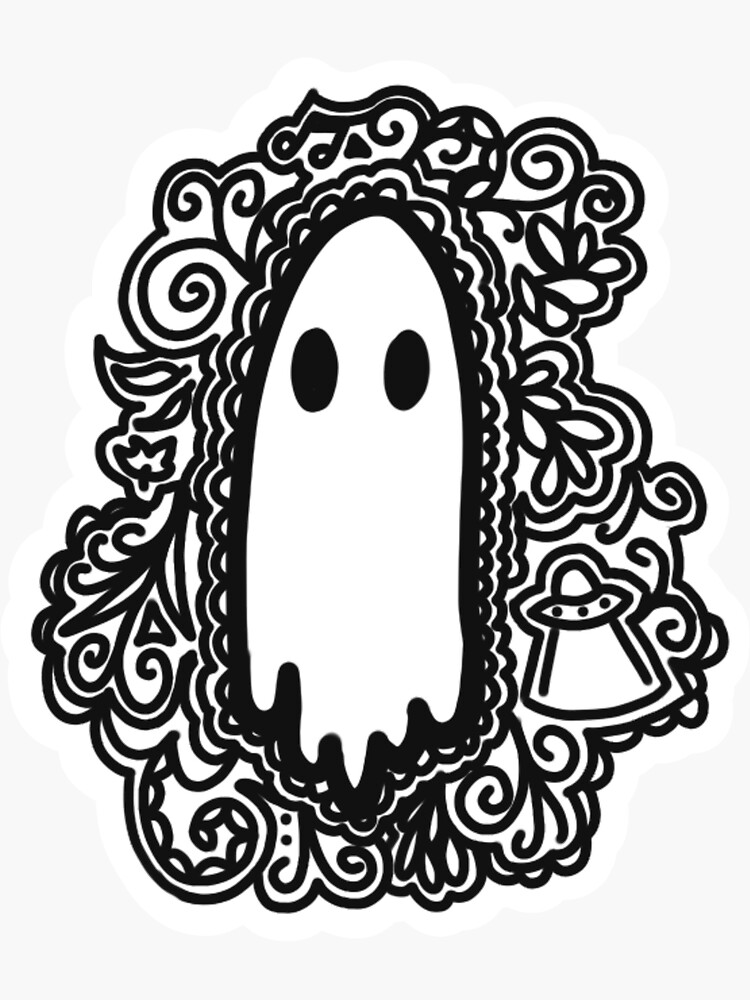 "Phoebe Bridgers, Stranger in the Alps Ghost, with background" Sticker ...