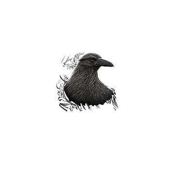 "magic raven logo" Sticker by Magical-Fiction | Redbubble