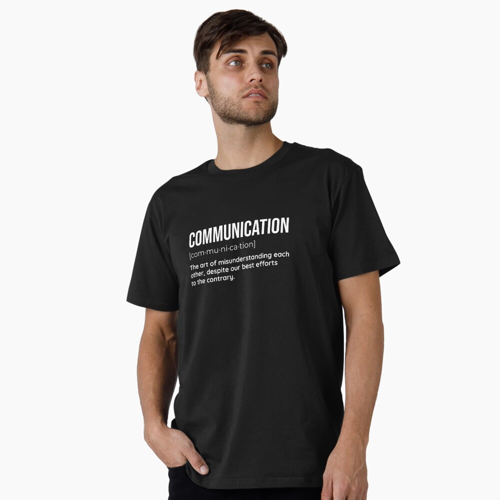 "Funny Communication Definition" Sticker for Sale by SimpliText | Redbubble