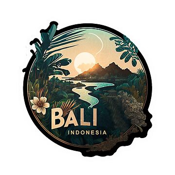 "Bali Indonesia" Sticker for Sale by WildernessTees | Redbubble
