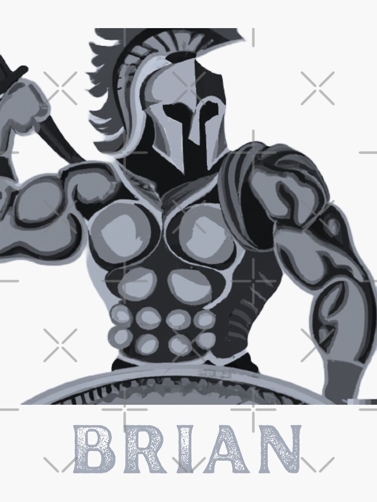 "Brian Spartan Warrior in Combat " Sticker for Sale by PapitosPlace ...