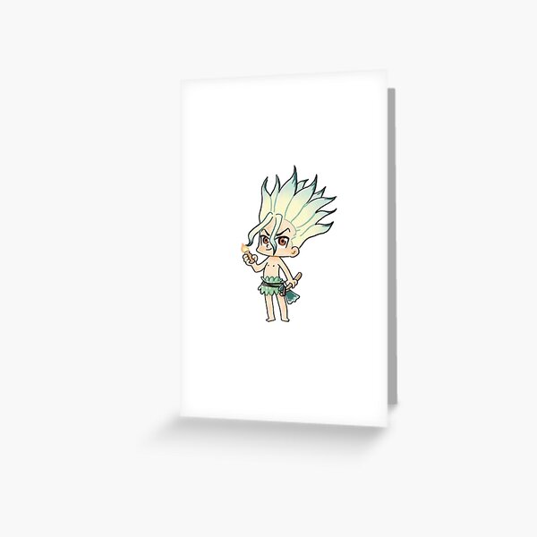 "happy anime dr&stone senku ishigami the scientist" Greeting Card for ...
