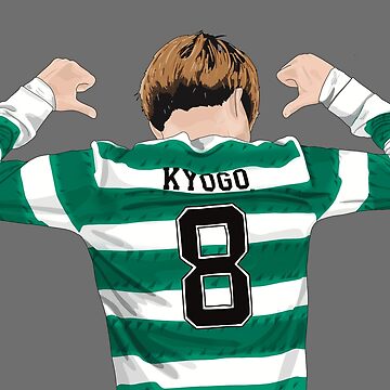 "Kyogo Furuhashi celebrating " Sticker for Sale by wdart | Redbubble