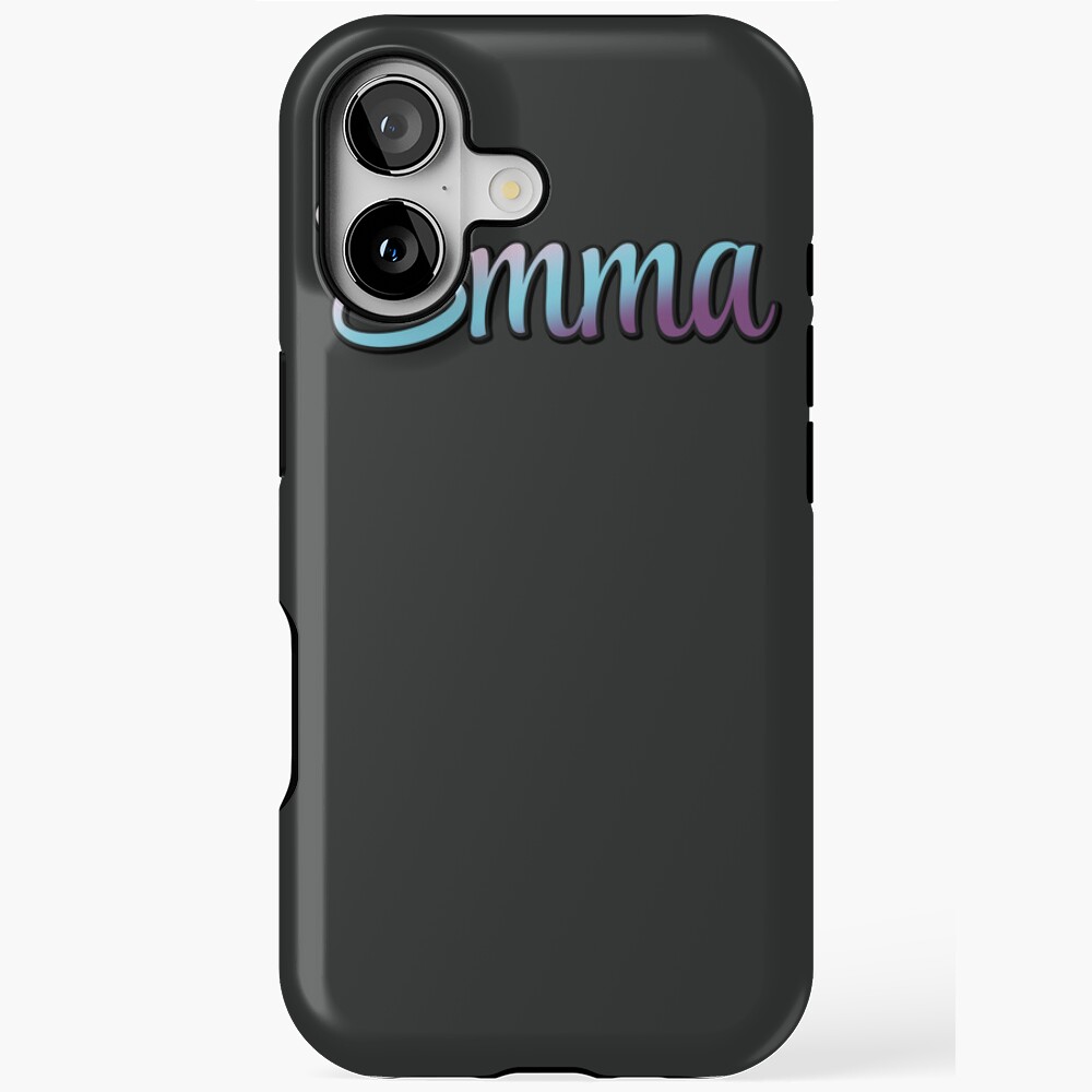 "Pretty Script Emma Name in Cool Colors" Sticker for Sale by ...