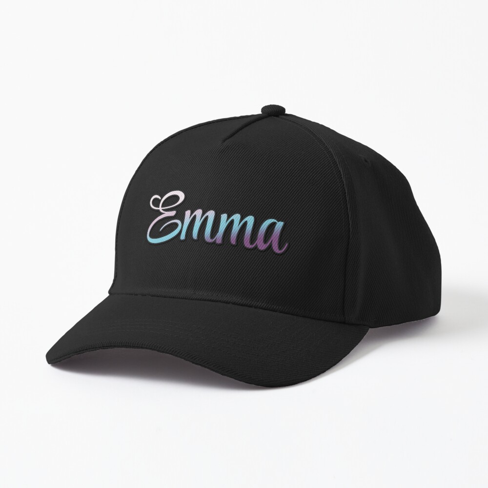 "Pretty Script Emma Name in Cool Colors" Sticker for Sale by ...