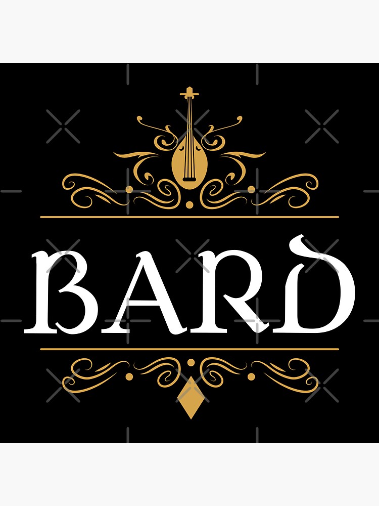 "RPG Bard Bards Dungeons and Dragons Inspired" Sticker for Sale by ...