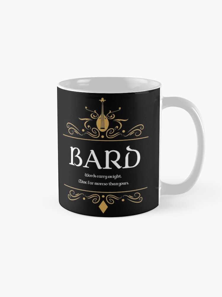 "RPG Bards Bard Dungeons Crawler and Dragons Slayer" Coffee Mug for ...
