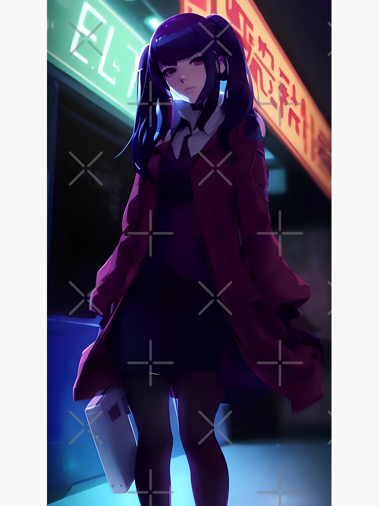 "Va11Halla Poster, Cyberpunk Poster" Sticker for Sale by manasata ...