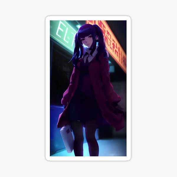 "Va11Halla Poster, Cyberpunk Poster" Sticker for Sale by manasata ...