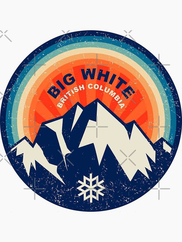 "Big White, British Columbia" Sticker for Sale by studio838 | Redbubble