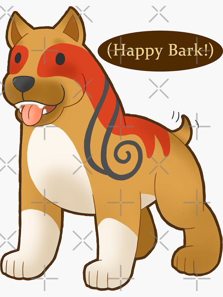 "Happy Bark!" Sticker for Sale by Katcadia | Redbubble