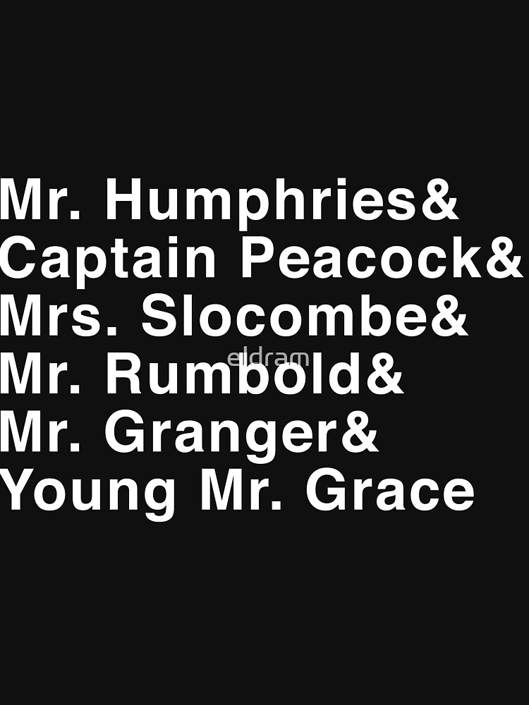 "Are You Being Served - Names" T-shirt for Sale by eldram | Redbubble ...