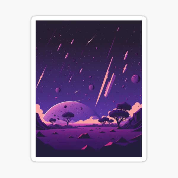 "View of meteorites sticker and t-shirt " Sticker for Sale by itsduxxxa ...