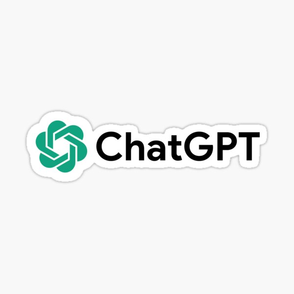 "ChatGPT Logo" Sticker for Sale by vipify | Redbubble
