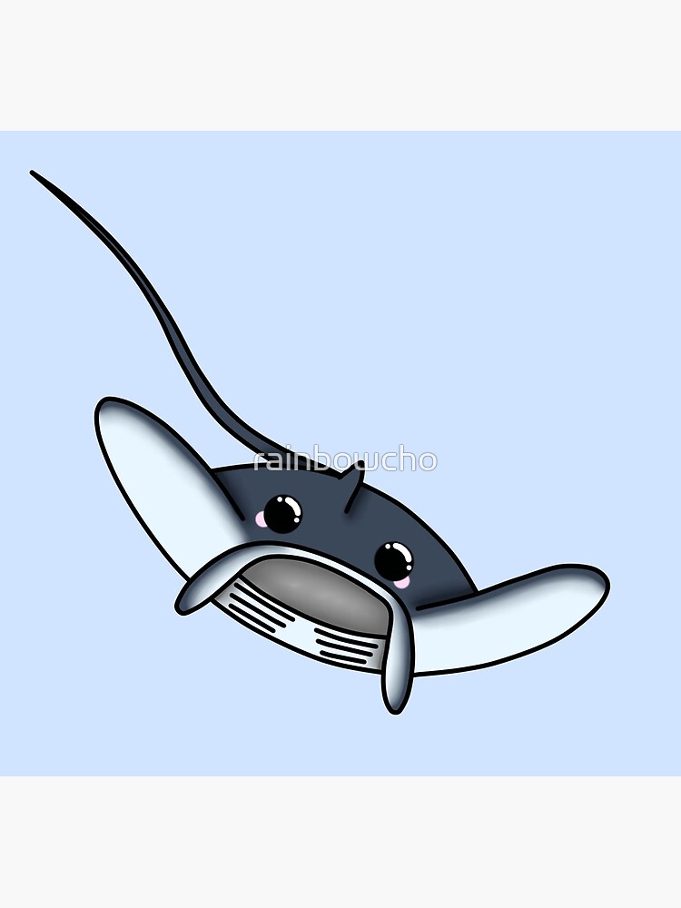 "Manta ray chibi" Poster by rainbowcho | Redbubble