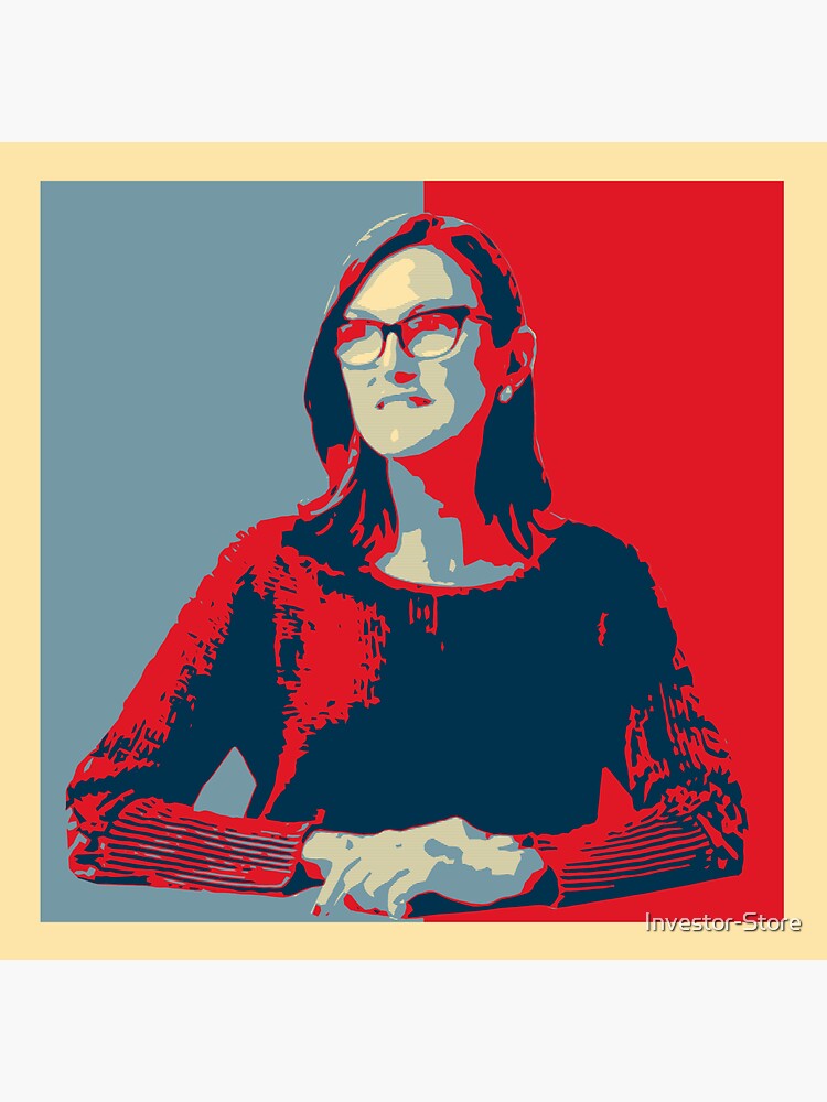 "Cathie Wood Graphic" Sticker for Sale by Investor-Store | Redbubble