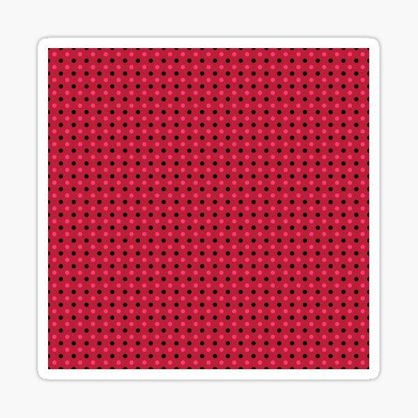 "Red black polka dots on a red background" Sticker for Sale by fuzzyfox ...