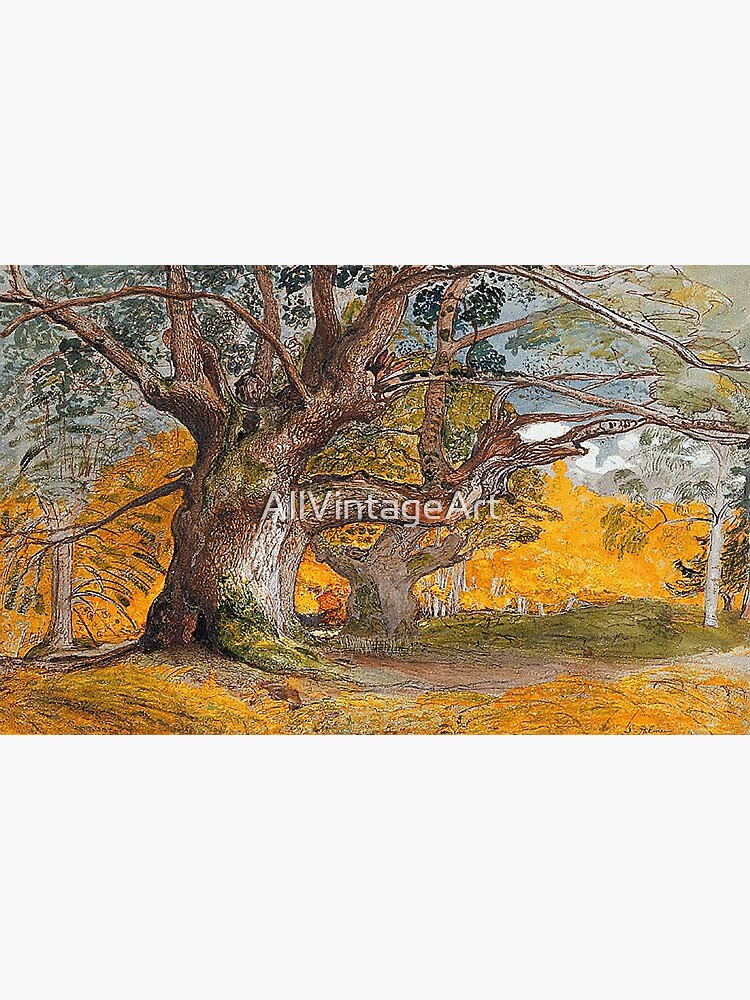 "Vintage Samuel Palmer - Oak Trees at Lullingstone Park 1828 Fine Art ...
